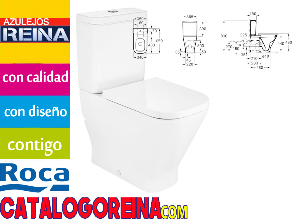 Roca: Inodoro confort The Gap A34247C00U. Calidad y Diseño.